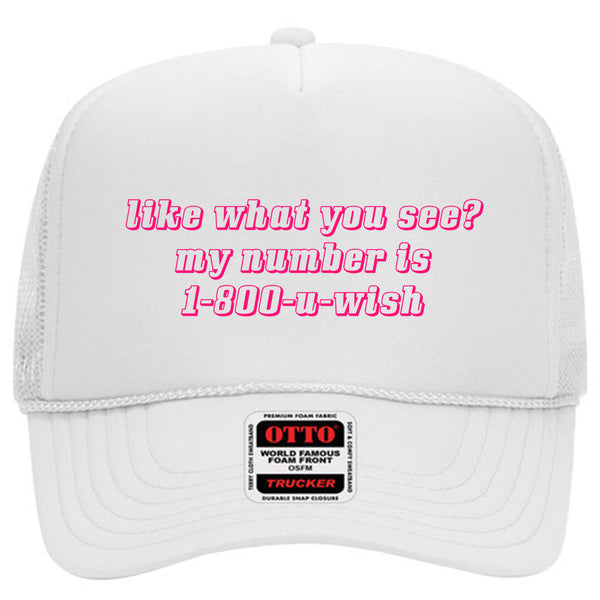U Wish Mesh Back Trucker Hat - Femfetti