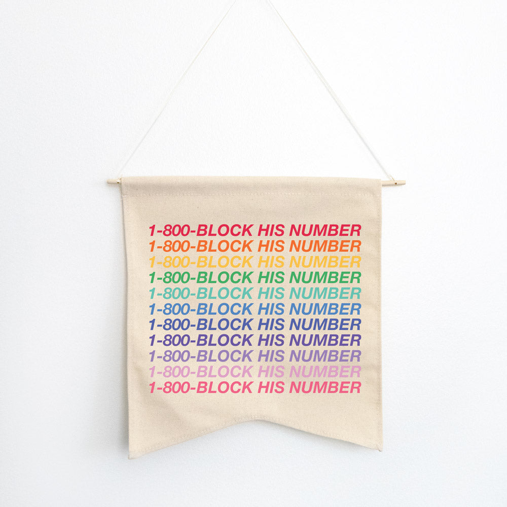 Block His Number Wall Hang - Femfetti