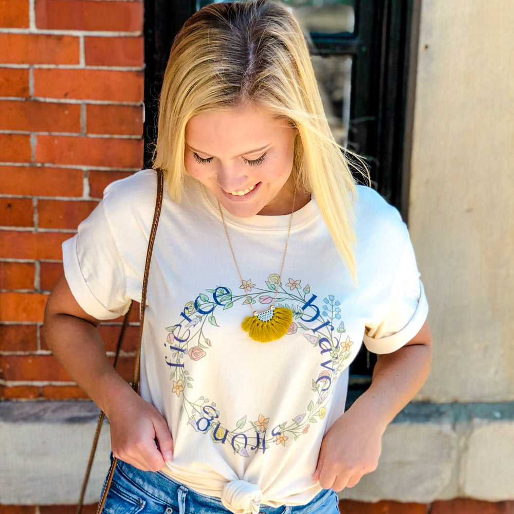 Fierce Brave Strong Shirt - Empowering, Empowerment, Uplifting,Inspire ...