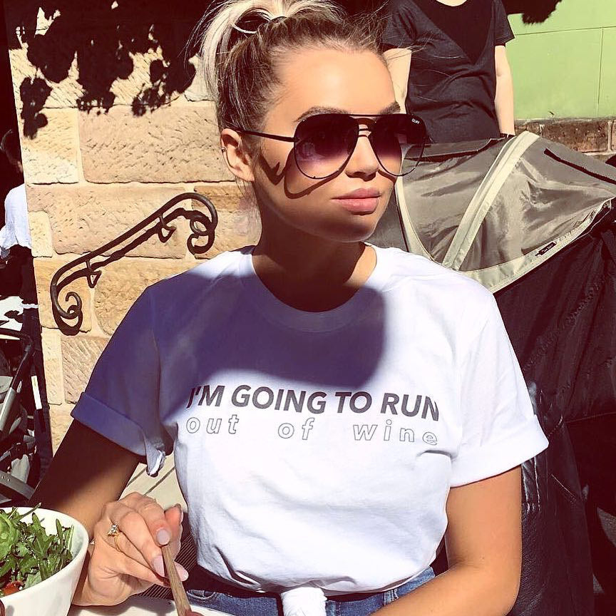 Run Out Of Wine Shirt - Funny Graphic Tee, Trendy Street Style T-Shirt ...